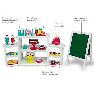 Playtime by Eimmie 18 Inch Doll Furniture - Wardrobe Closet for Doll Clothes & Accessories Storage - Wooden Playsets for American, Generation and Similar 14"- 18" Girl Dolls