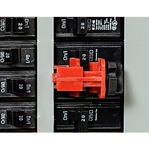 Brady Universal Multi-Pole Breaker Lockout - 66321, Red