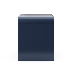 Storkcraft Next Santos 2-Drawer Nightstand (Midnight Blue with Natural) – GREENGUARD Gold Certified, Pre-Installed Drawer Tracks for Easier Assembly, Nightstand Organizer for Kids Bedroom