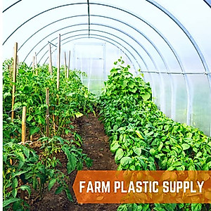 Farm Plastic Supply - Greenhouse Clamp 20 Pack - (4" Long x 3/4" Wide) - White PVC Clamps for Greenhouse, PVC Clips, Greenhouse Clamps for Farming, Gardening, Agriculture