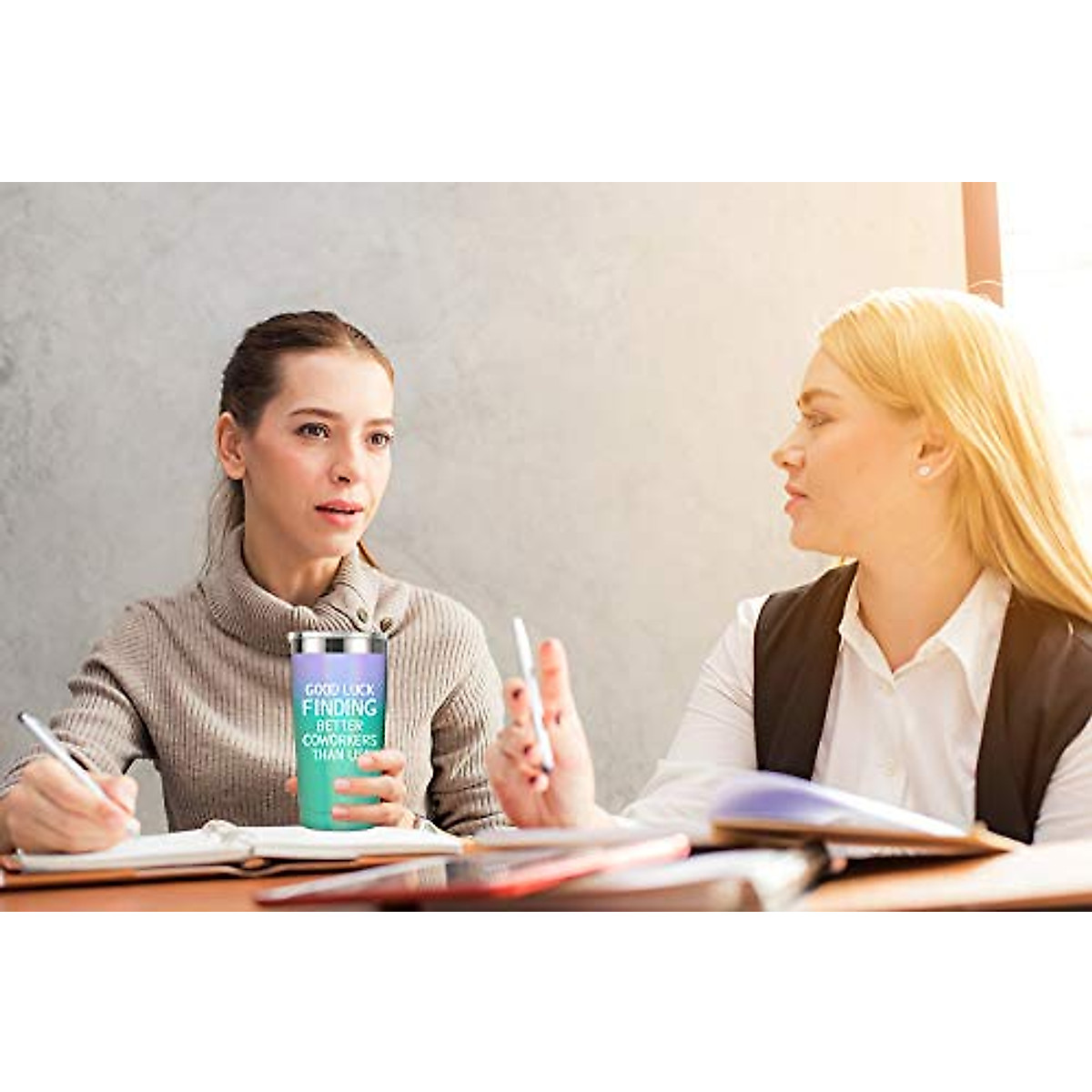 MASGALACC Going Away Gift for Coworker Women Goodbye, Farewell, Leaving Cup for Colleague Boss Co-worker Friends - Good Luck Finding Better Coworkers Than Us Tumbler Cup Mug, 20-Ounce