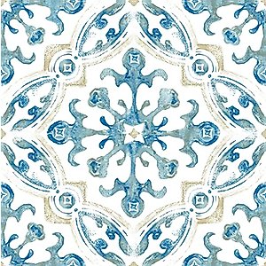 FloorPops 12-in by 12-in Tuscan Peel and Stick Floor Tiles (10 Tiles), (10 sq.ft./Carton)