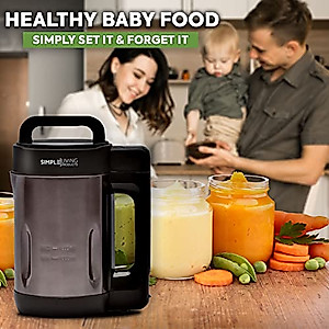 7-in-1 Soup Maker 1.6L | Soy, Almond, Nut, Vegan Milk Maker Machine | Purées, Shakes, Smoothies, Baby Foods, Cocktails (Stainless Steel)