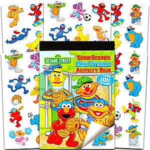 Sesame Street Coloring Book Super Set ~ 5 Book Bundle with Coloring and Learning Activities, Stickers, More Featuring Elmo, Cookie Monster, Big Bird
