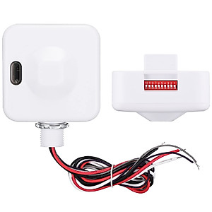 LEONLITE Microwave Motion Sensor Attachment for High Bay Fixture, US Standard Commercial Grade Sensor, UL Listed, 120-277V, Max 360° Detection, Adjustable Features, 50000hrs Long Lifespan