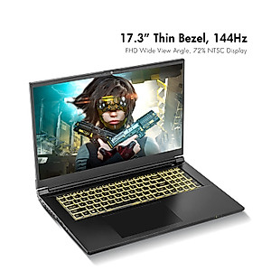 Sager 2023 NP7881C Gaming Laptop, 17.3 Inch FHD 144Hz 72% NTSC, Intel i9-13900HX, RTX 4050 6GB, 32GB RAM, 1TB Gen4 NVMe SSD, TBT 4, Win 11