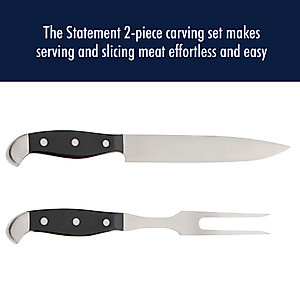 HENCKELS Statement Razor-Sharp Carving Set + Bread Knife, German Engineered Informed by 100+ Years of Mastery