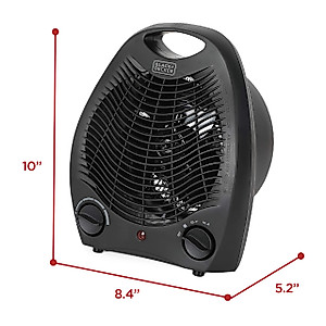 BLACK+DECKER BHD101B 1,500-Watt Personal Desktop Heater (Black)