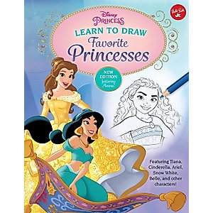 Disney Princess: Learn to Draw Favorite Princesses: Featuring Tiana, Cinderella, Ariel, Snow White, Belle, and other characters! (Licensed Learn to Draw)