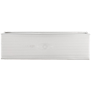 USA Pan Bakeware Pullman Loaf Pan with Cover, 13 x 4 inch, Nonstick & Quick Release Coating, Made in the USA from Aluminized Steel