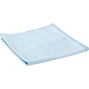 Zwipes Professional Premium Microfiber Glass Cleaning Cloths, 16x16 inch, 12-Pack, Assorted Colors, Blue (H1-730)