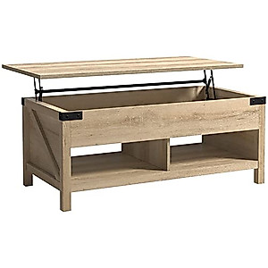 Sauder Bridge Acre Wood Lift-Top Coffee Table in Orchard Oak, Orchard Oak Finish