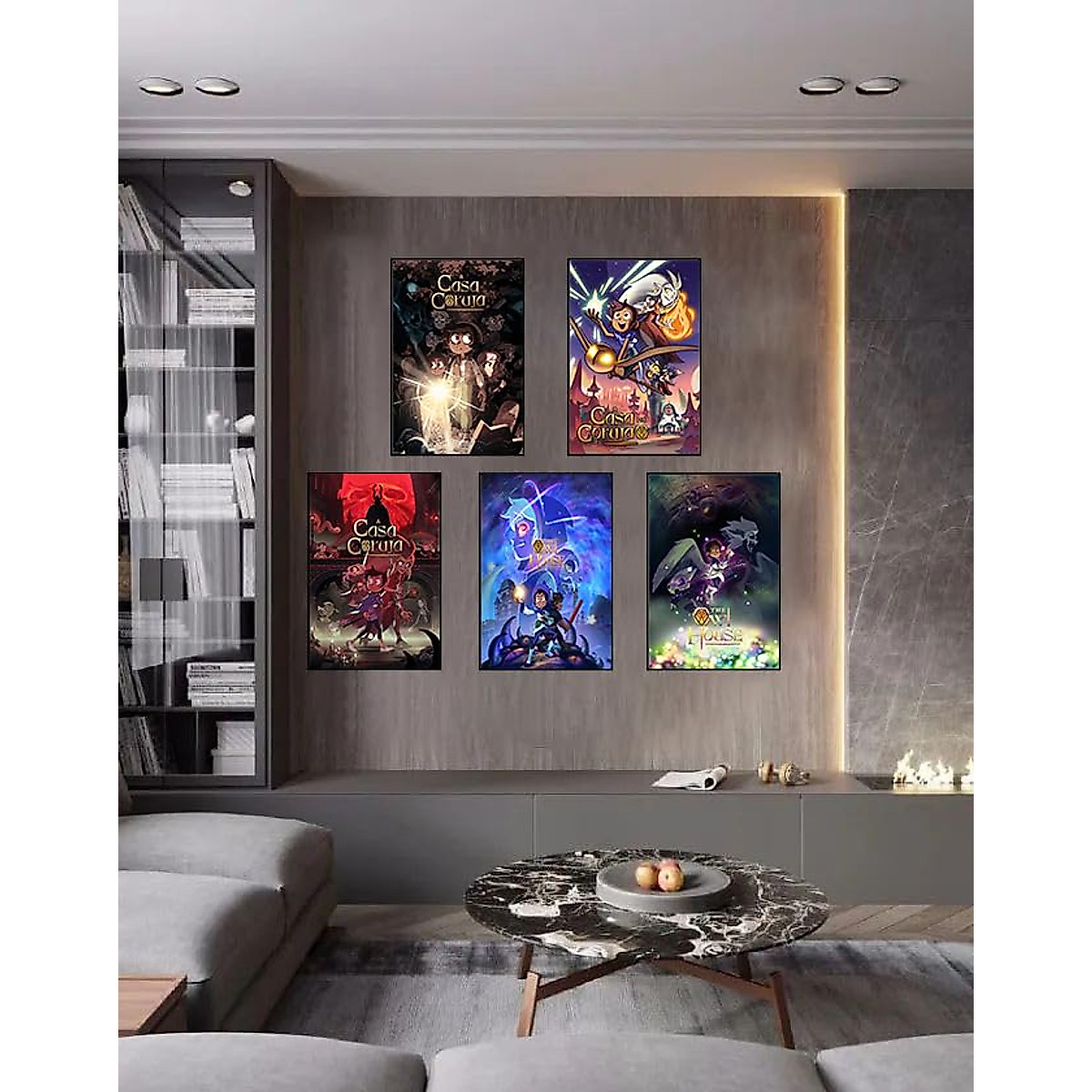 The Owl House Poster A Set of 5 Posters Movie Poster Tv Show Aesthetics 5 Piece Set 8x12IN Prints Unframed Set of 5