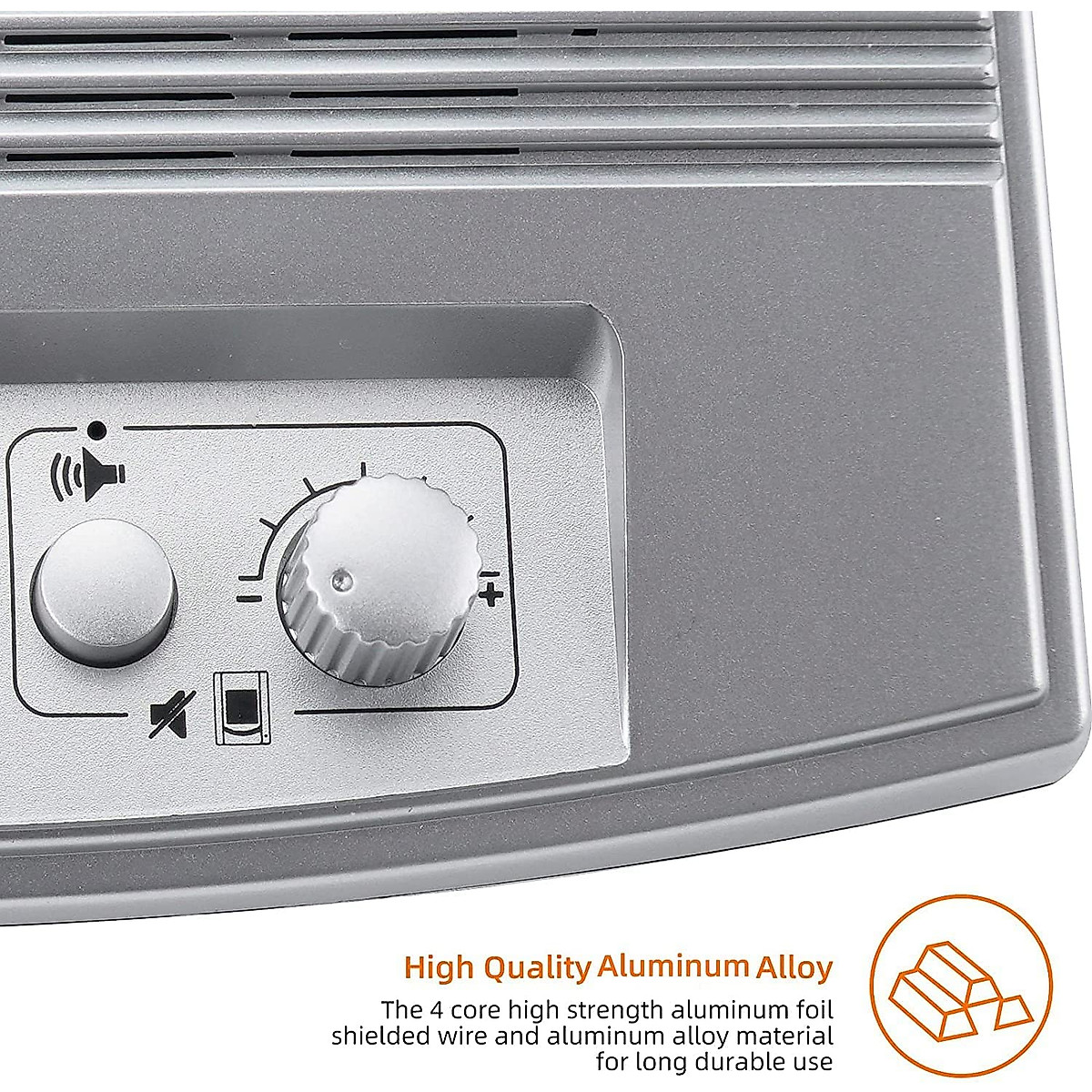 Retekess TW101 Window Speaker Support Mute, External Audio, Intercommunication Microphone for Business, Travel Agency, Hospital, School