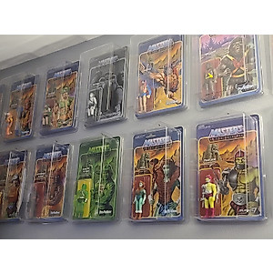 EVORETRO Action Figure Display Case for Kenner, Super7 Reaction Figures, 3.75 in Carded Toy Figures Such as Star Wars, Marvel Legends, Motu, GI Joe, Durable Plastic Retro Blister Protective Cases