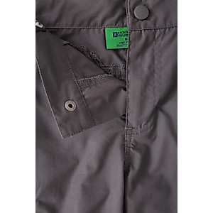 Mountain Warehouse Active Kids Zip Off Hiking Pants - Boys & Girls Dark Grey 9-10 Years