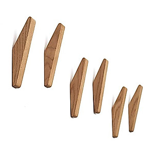 Oak wood wall hooks GATIS - Natural