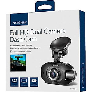 Insignia - Front and Rear Camera Dash Cam - Black