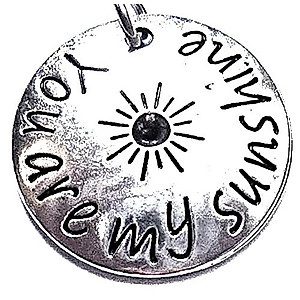 You are my Sunshine Unique Charm Stainless Steel Strong Women's Lanyard, ID Badge Card Holder Teacher Gift Nurse Cruise Keys Phone