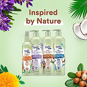 Suave Kids Naturals 3in1 Shampoo Conditioner Body Wash with Shea Butter 4 Pack Kids 3 in 1 Dermatologist-Tested and Tear-Free Shampoo Conditioner Bodywash 16.5 oz