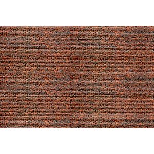 Self-Adhesive Brick Paper Scale Scenery Strips (1:43 O Scale 10 Count)