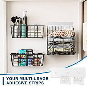 HAPY SHOP 8 Pack Adhesive Hooks Sticker Strong Shower Caddy Adhesive Hooks Replacement Nail Free Transparent Adhesive Pad No-Trace Wall Stick Adhesives Hook for Bathroom Shower Caddy Corner Shelf