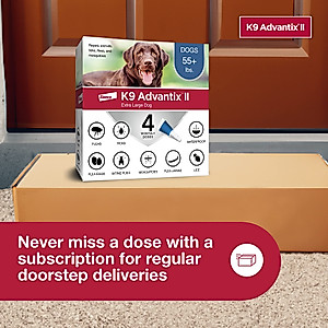 K9 Advantix II XL Dog Vet-Recommended Flea, Tick & Mosquito Treatment & Prevention | Dogs Over 55 lbs. | 4-Mo Supply