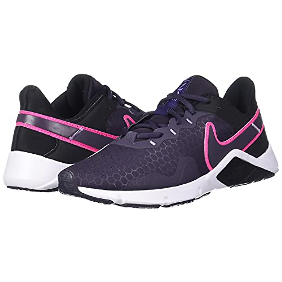 SHOES SNEAKERS NIKE LEGEND ESSENTIAL 2 WOMEN TRAINING CQ9545-014 - 7.5 - BLACK/HYPER PINK-CAVE