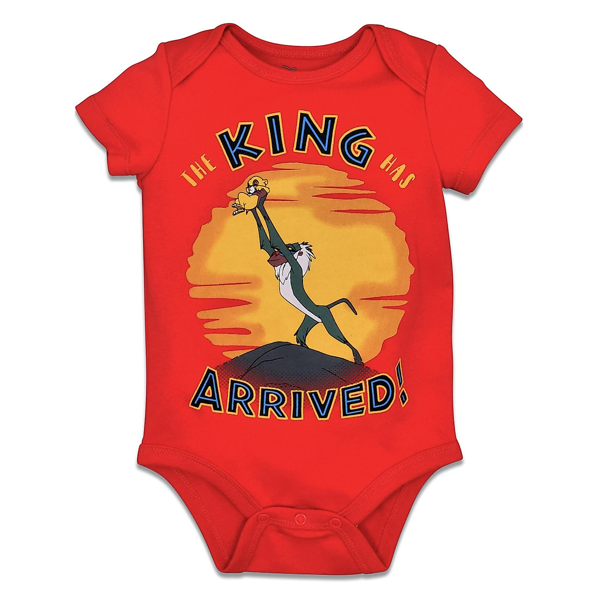 Disney Lion King Infant Baby Boys 5 Pack Short Sleeve Bodysuits Lion King 18 Months