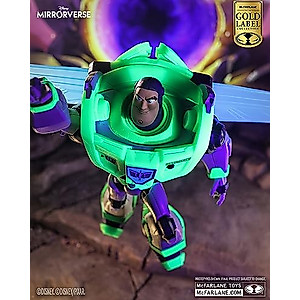 McFarlane Toys - Disney Mirrorverse Buzz Lightyear Glow in The Dark Edition 7in Action Figure, Gold Label, Amazon Exclusive