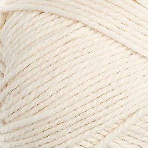 Bernat 16113030008 Big Ball Chunky Solid Yarn, 14oz, Super Bulky 6 Gauge, 100% Acrylic - Cream - Machine Wash & Dry
