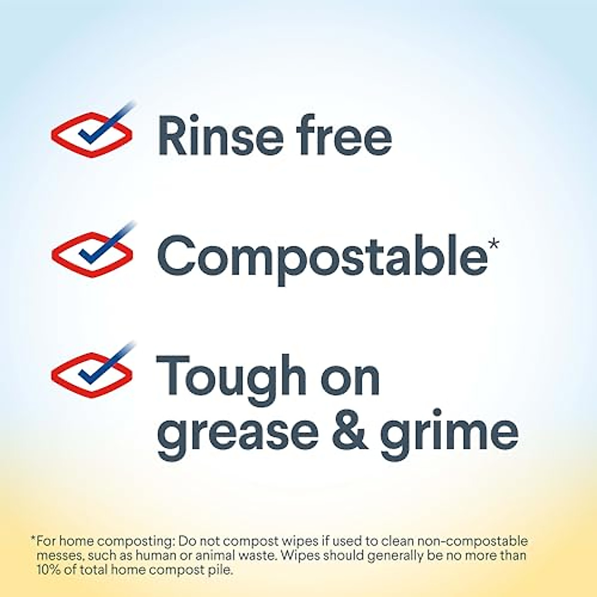 Clorox Compostable Cleaning Wipes - All Purpose Wipes - Household Essentials, Simply Lemon, 75 Count (Pack of 3)