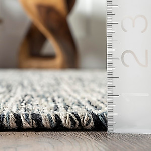 nuLOOM Alessi Solid Farmhouse Cotton Area Rug, 4x6, Grey