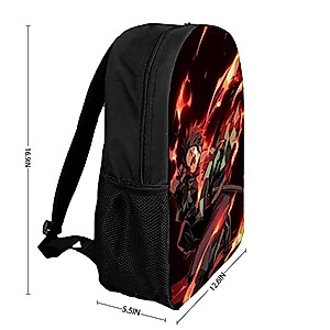 Unisex Backpack, Tanjiro Bookpack Multifunction Laptop Bag for Travel Daily Use 17 Inch Youth Adult