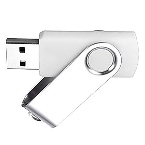Wholesale/Lot/Bulk - (100 Pack) USB 2.0 Flash Drives Memory Stick Fold Pen Storage Thumb U Disk (128MB, White)