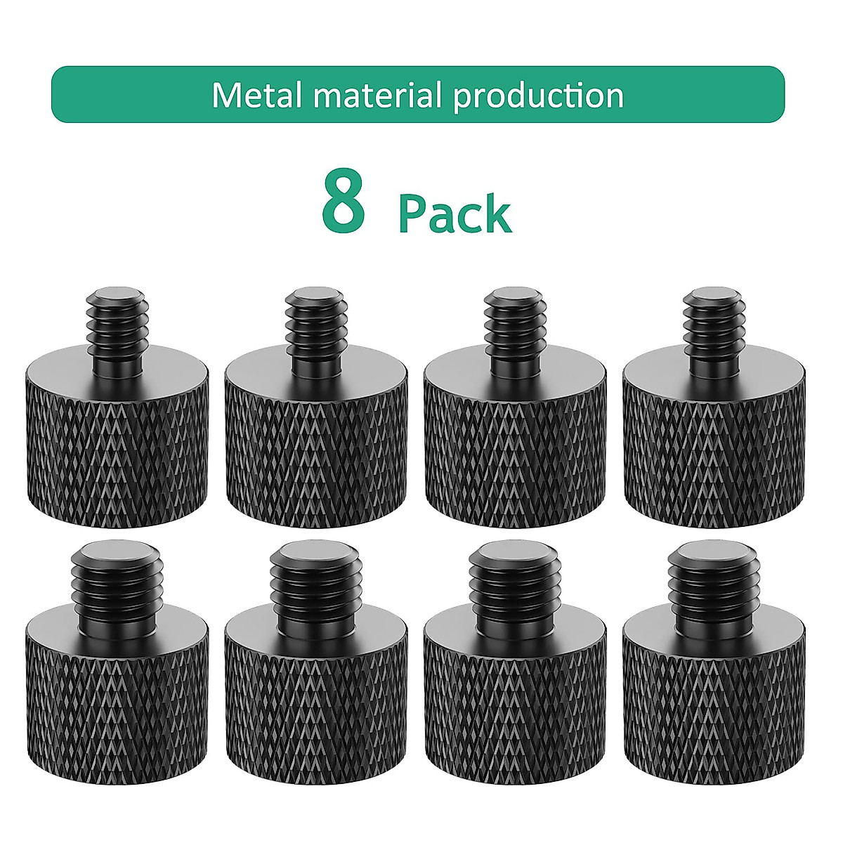 Rigych 1/4 to 3/8 Tripod Screw Adapter 8 Pcs 1/4 Male to 3/8 Female and 3/8 Male to 1/4 Female Camera Screw Adapter for Camera Mount Tripod Stand Microphone Stand Mic Mount