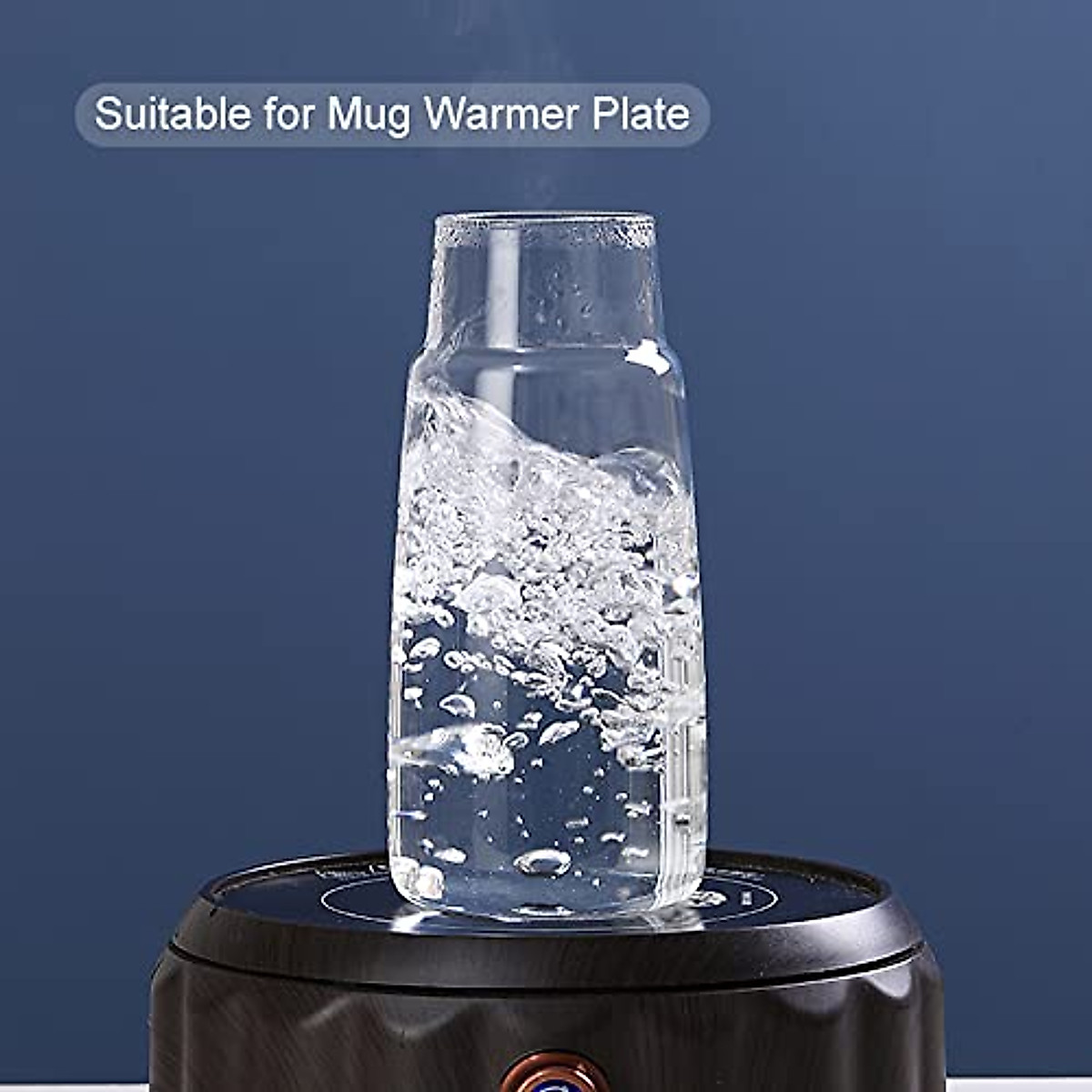 Yalucky Bedside Water Carafe Set with Tumbler, Bedside Carafe and Glass Set for Nightstand Bedroom Guest Room, Water Carafe for Cold Drink, Mouthwash Dispenser for Bathroom Kitchen 25oz/750ml (Amber)