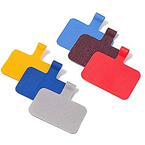 Universal phone lanyard with adjustable nylon neck strap, Crossbody Nylon Patch Phone Lanyards（Does not include phone case） (Dark Blue)