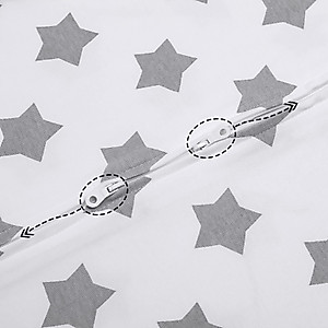 GLLQUEN BABY Sleep Sack 2 Pack 100% Cotton Baby Sleeping Bag 2-Way Zipper Toddler Wearable Blankets Breathable Lightweight, Fits Toddlers Age 6-12 Months (Medium)