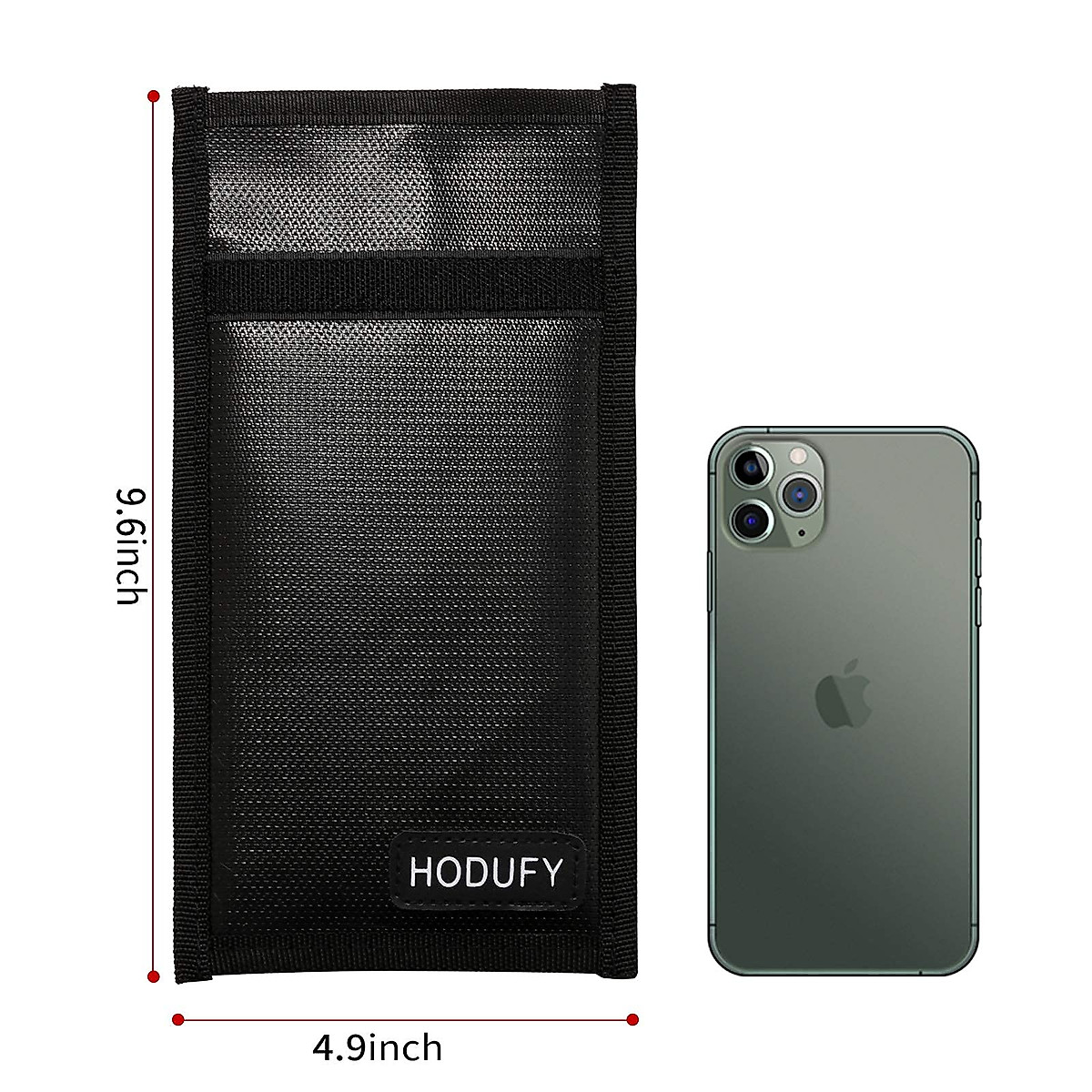 Upgraded Faraday Bag for Key Fobs(2-Pack)+Hodufy Fireproof Money Bag