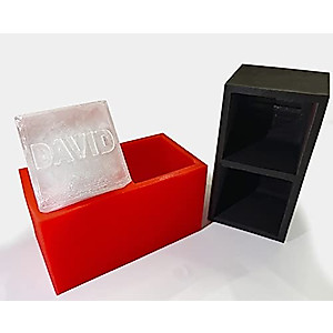 Custom Ice Cube Tray Mold with Text And Initials for Cocktail and Whiskey Ice makking tray Mold, Customized Silicone Ice Mold, Gift For Him, ice for Home Bar, Custom Ice Stamp