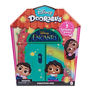 Disney Doorables Encanto Collection Peek, 9 Collectible Figurines in a Casa Madrigal-Themed Box, Kids Toys for Ages 5 Up by Just Play