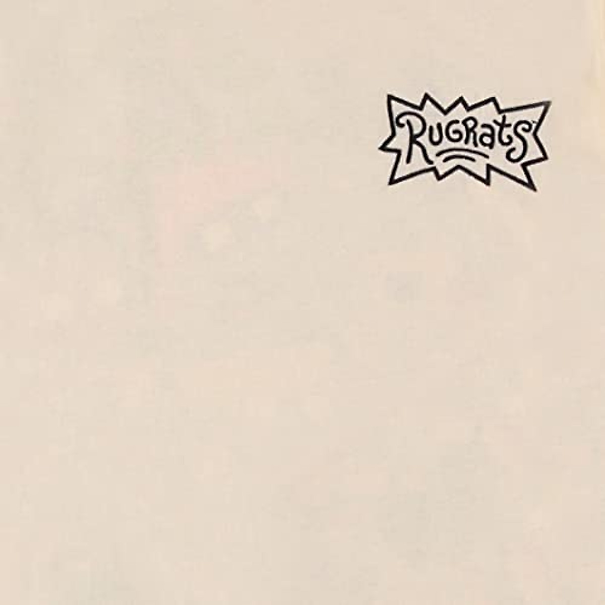 Nickelodeon Ladies 90's Fashion Shirt - Rugrats Angelica and Reptar Long Sleeve with Sleeve Print Tee (Nude, Medium)