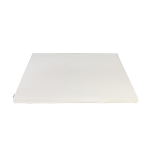 Pure Green Natural Latex Mattress Topper w/Jersey Cover - Firm - 3 Inch - Queen Size (GOTS Certified Organic)