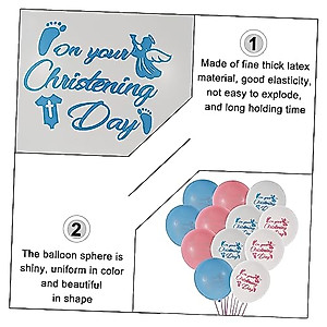 Abaodam Pink Balloons 80 Pcs balloon pink decor blue decor kids decor garland decor pink ballons baby baptism decorations christening day party supplies emulsion boy wreath Blue Balloons