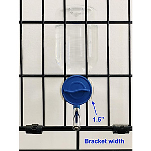 Choco Nose Patented Mini No-Drip Water Bottle/Feeder for Hamsters/Hedgehogs/Gliders/Rats/Mice/Other Small Pets and Animals - for Cages, Crates or Wall Mount. 10.2oz. Nozzle 10mm, Blue (C125)