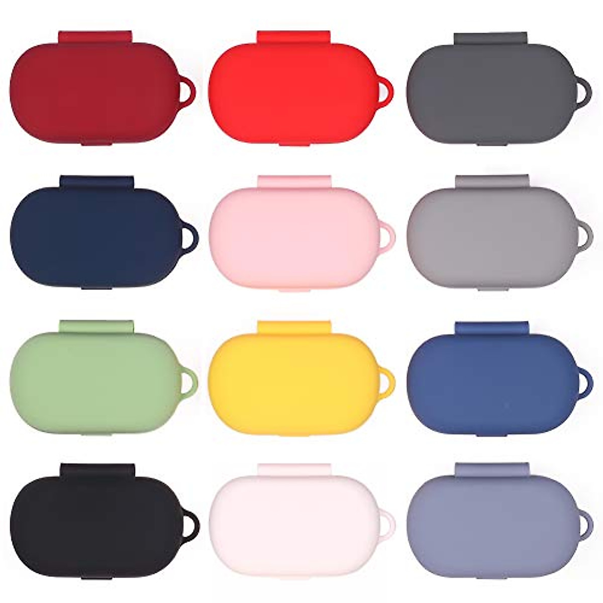 Silicone Case for Bose QuietComfort Earbuds Case (Not Fit for Bose Sport Earbuds) Bose QuietComfort Noise Cancelling Case Cover Anti-Fall Earphone Case with Carabiner (Lavender Gray)