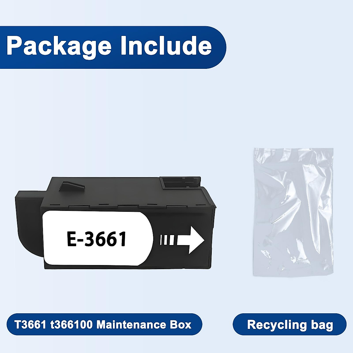 KSUMEI T3661 T366 T366100 Maintenance Box Compatible for Expression Premium XP-6000 XP-6100, Expression Photo XP-970 XP-15000 XP-8500 XP-8600 XP-8700 Printers