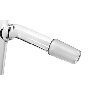 EISCO Distilling Flask, 50ml - 14/23 Joint & Side Socket Borosilicate Glass, Pear Shape Short Neck- Eisco Labs