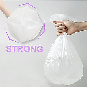 Trash Bags 13 Gallon Tall Kitchen Garbage Bags, Inwaysin Recycle Bags, Biodegradable White Trash Bags, 75ct